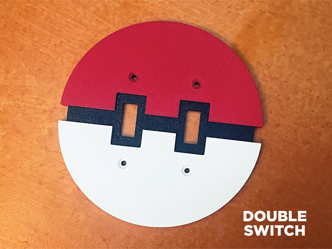 Pokemon Double Light Switch Cover, Pokemon Room - Etsy