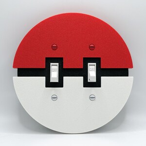Pokemon Double Light Switch Cover, Double Rocker, Pokemon Decor - Etsy