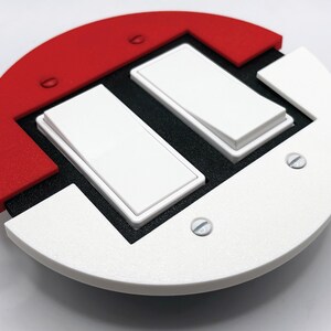 Pokemon Double Light Switch Cover, Double Rocker, Pokemon Decor - Etsy