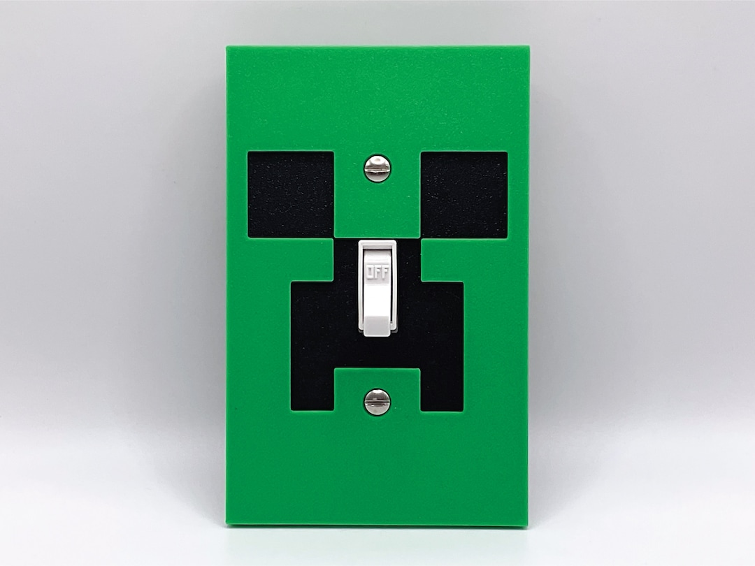 Minecraft Creeper Light Switch Cover for Minecraft Decor - Etsy