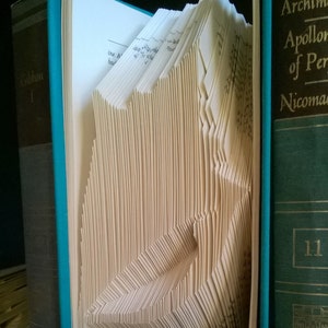 Conch Shell, Seashell, Ocean Themed Art, Folded Book Art, Shell ...