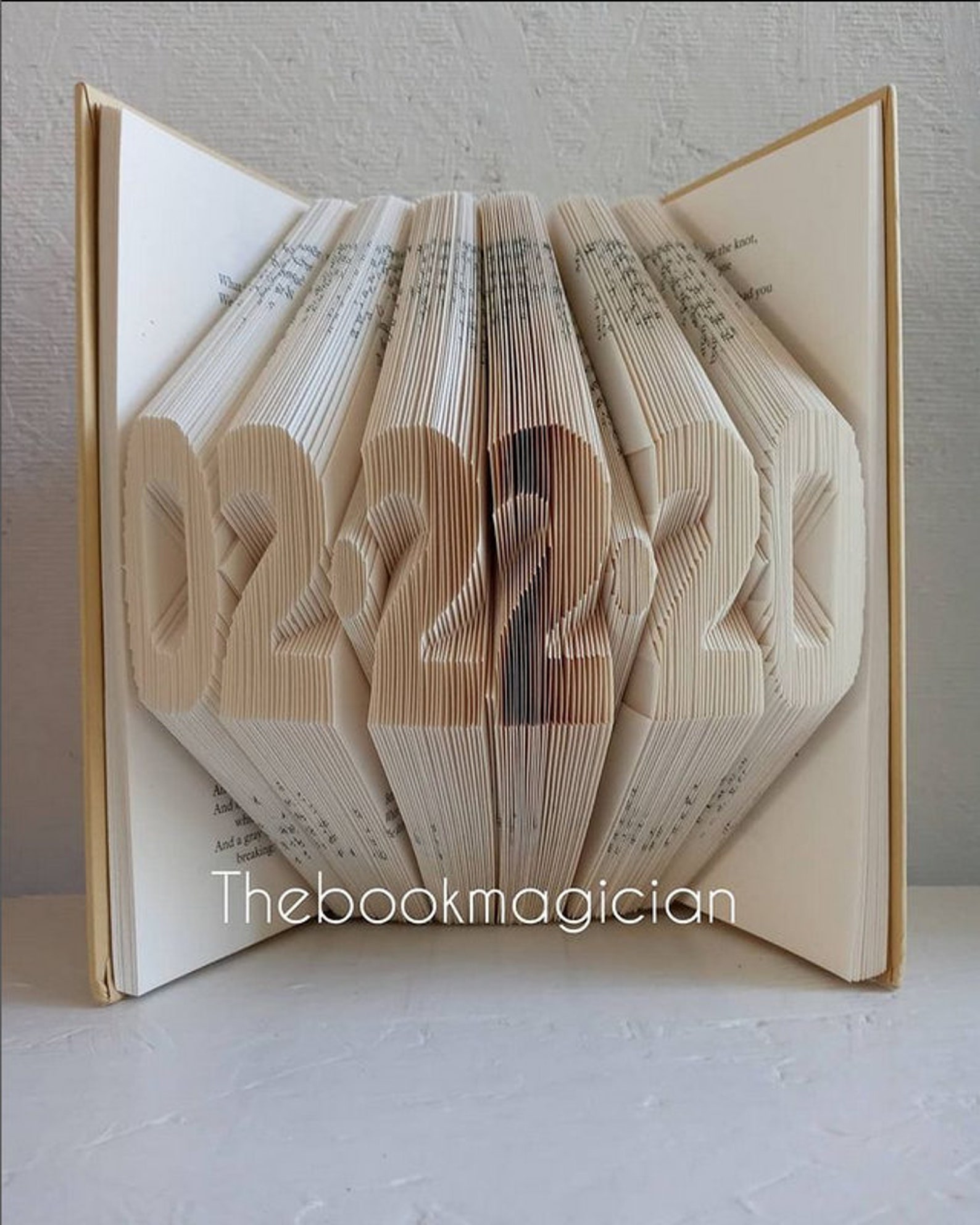 Personalized Anniversary Date Book Folded Book Traditional - Etsy