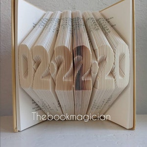 Personalized Anniversary Date Book, Folded Book, Traditional First ...