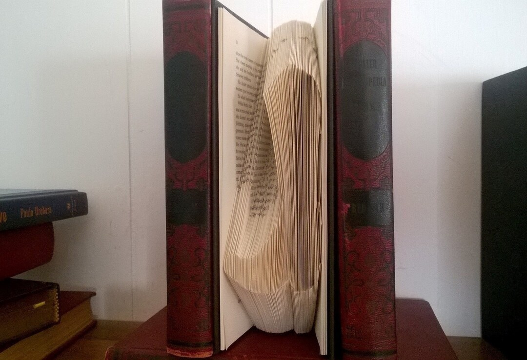 Cowboy Boot Hand-folded Book Art Unique Gift Special Paper Gift Idea ...