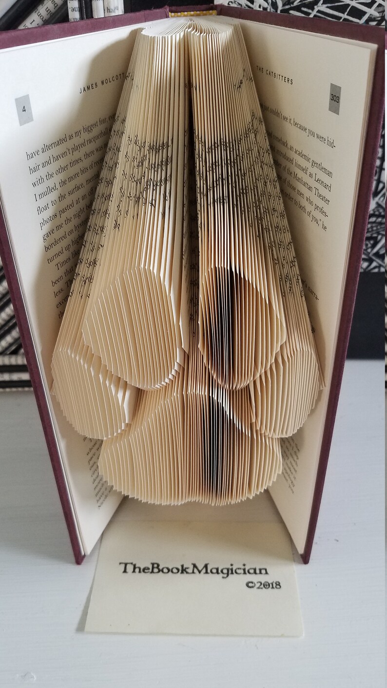 Paw Print Decor, Dog Paw Folded Book Art, Dog Paw Gift, Dog Gifts for ...