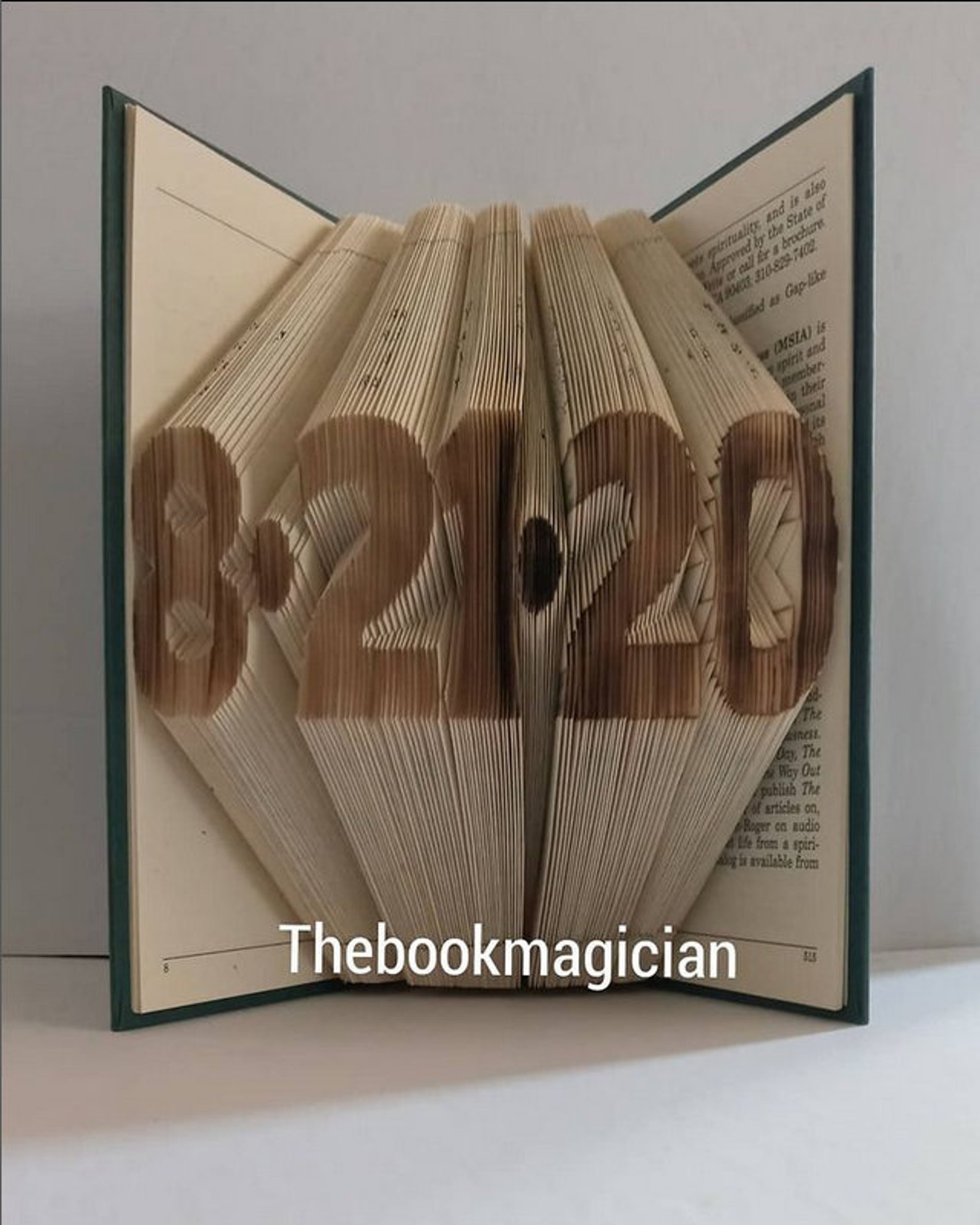 Personalized Anniversary Date Book Folded Book Traditional - Etsy