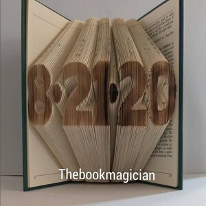 Personalized Anniversary Date Book, Folded Book, Traditional First ...