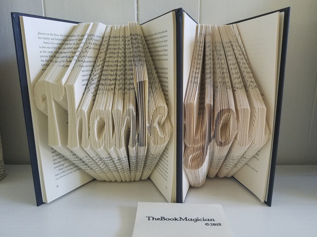 Thank You Folded Book, Book Folding, Thank You Gift, Say Thank You in a ...