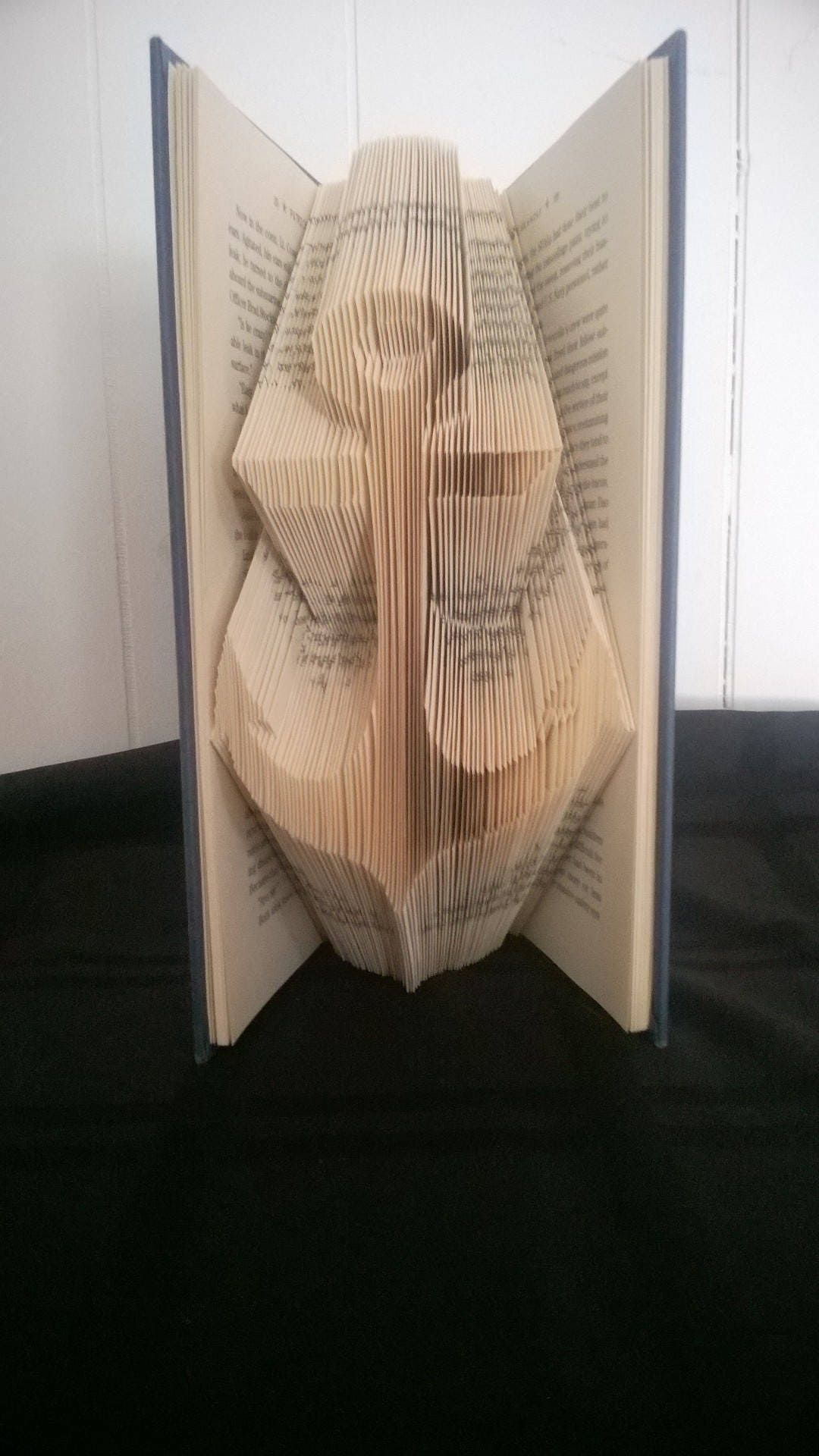 Anchor Hand Folded Book Art Captain Ship Sailor | Etsy