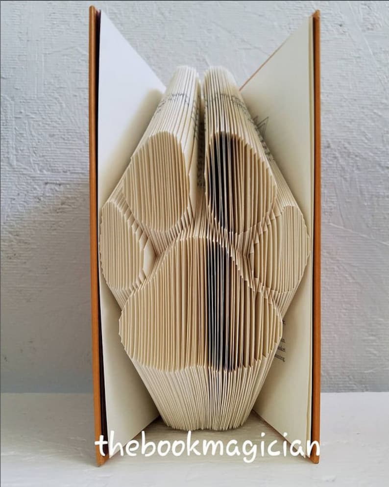 Paw Print Decor, Dog Paw Folded Book Art, Dog Paw Gift, Dog Gifts for ...
