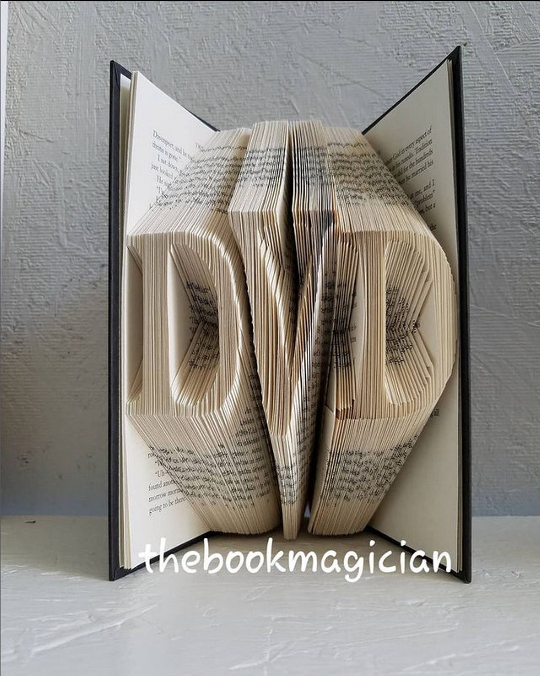 Monogram Folded Book, Custom Monogram, Personalized Gifts, Your ...