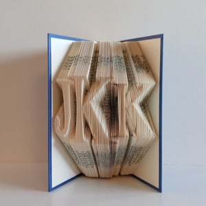 Monogram Folded Book, Custom Monogram, Personalized Gifts, Your ...