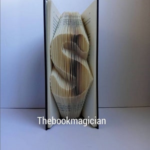 Initial Folded Book, Letters Book Folding, Unique Wedding Gift, Wedding ...