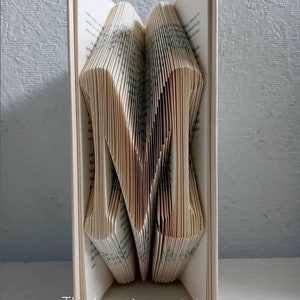 Initial Folded Book, Letters Book Folding, Unique Wedding Gift, Wedding ...