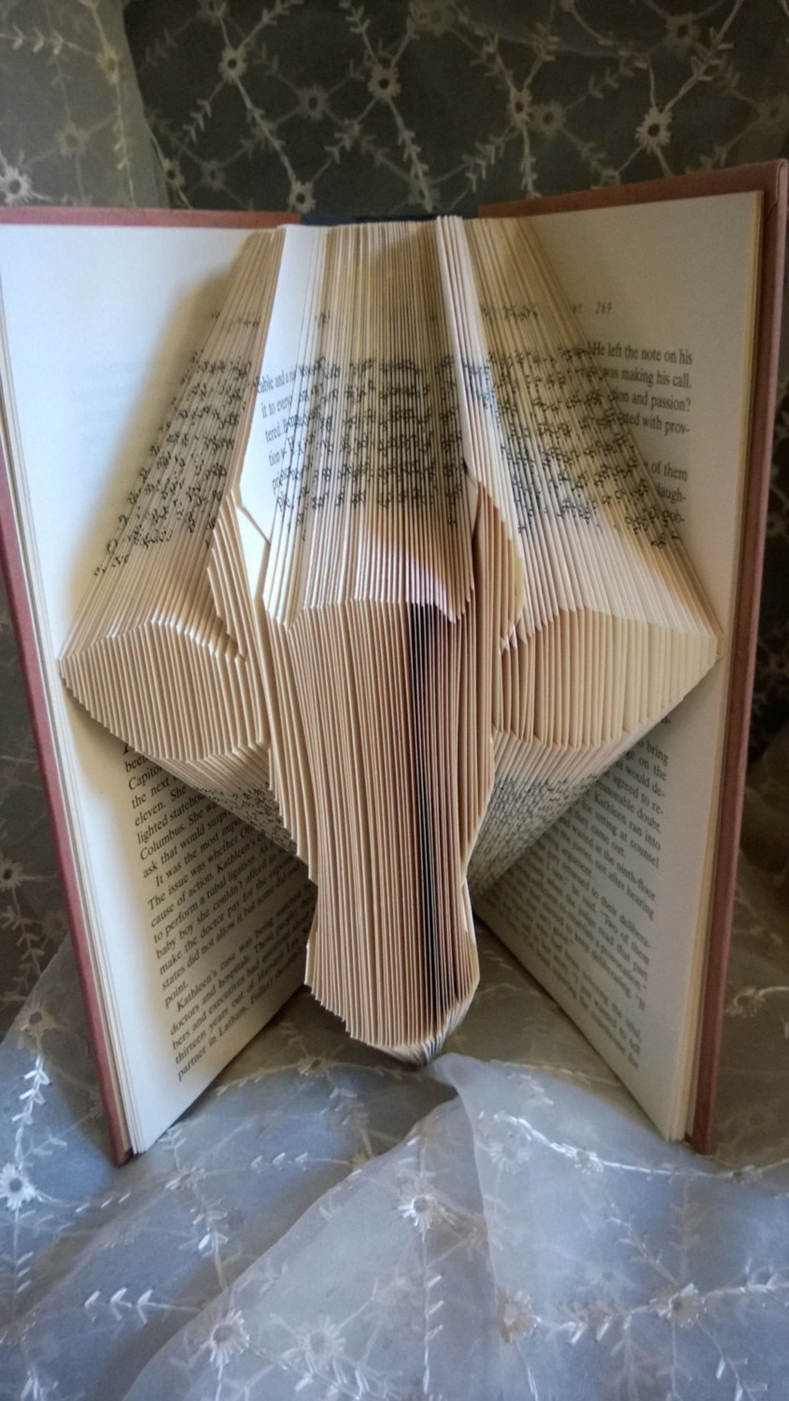 Cow Hand-folded Book Art Sculpture Unique Custom Farm Animals | Etsy