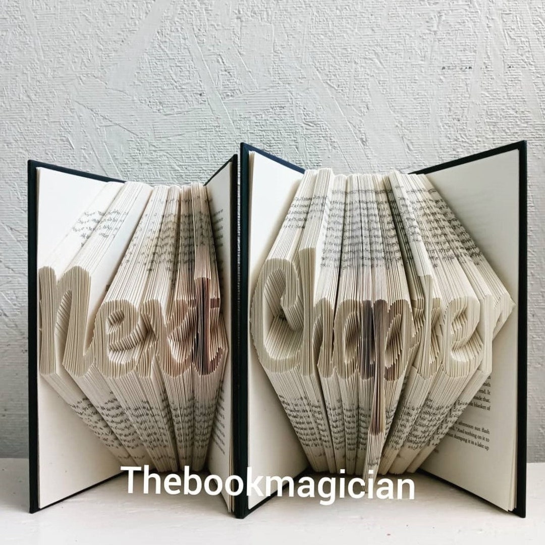Folded Book Art Sculpture "next Chapter" Unique Inspirational Gift for ...