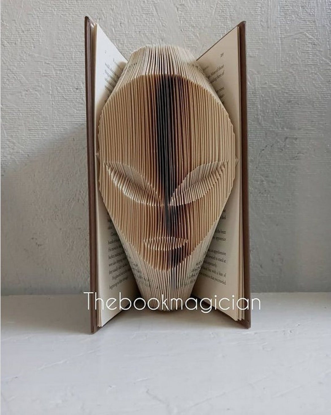 Alien Book Art, Area 51 Art, Book Folding Art, Alien, Alien Gift, UFO ...