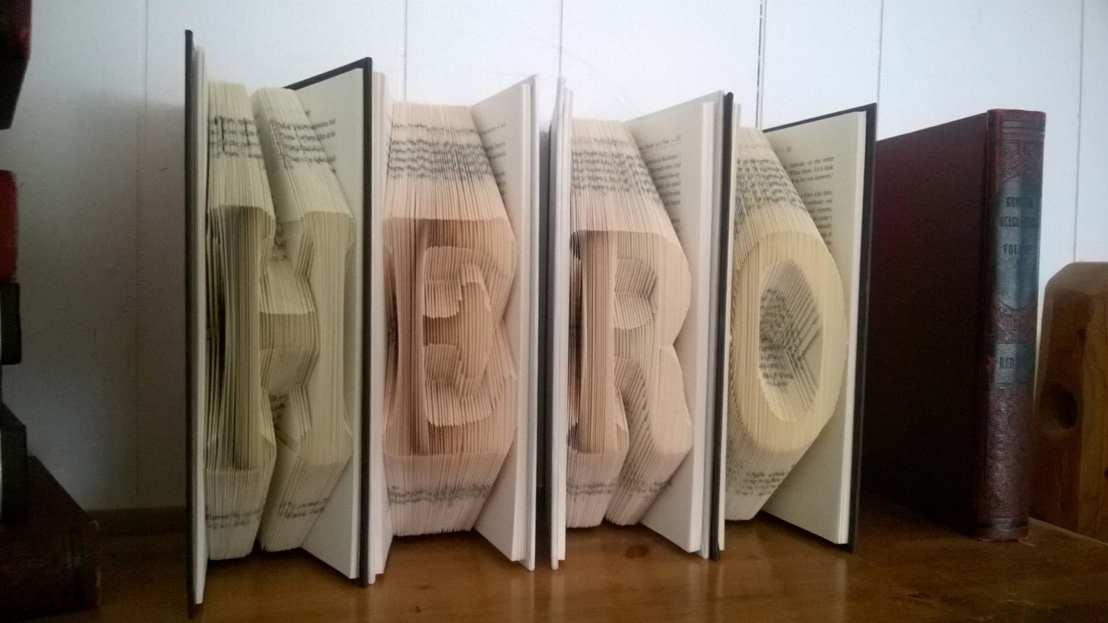 Hero Hand Folded Book Art Sculpture Unique Gift for Military Personell ...