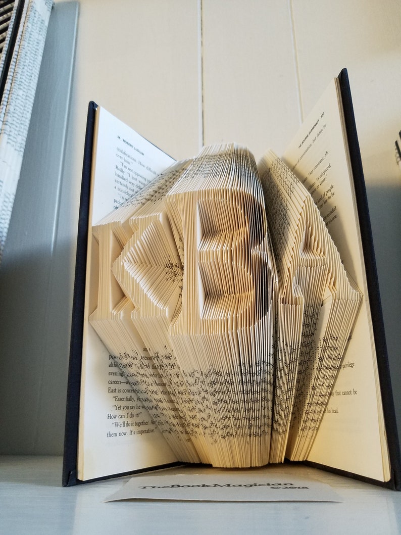 Monogram Folded Book, Custom Monogram, Personalized Gifts, Your ...