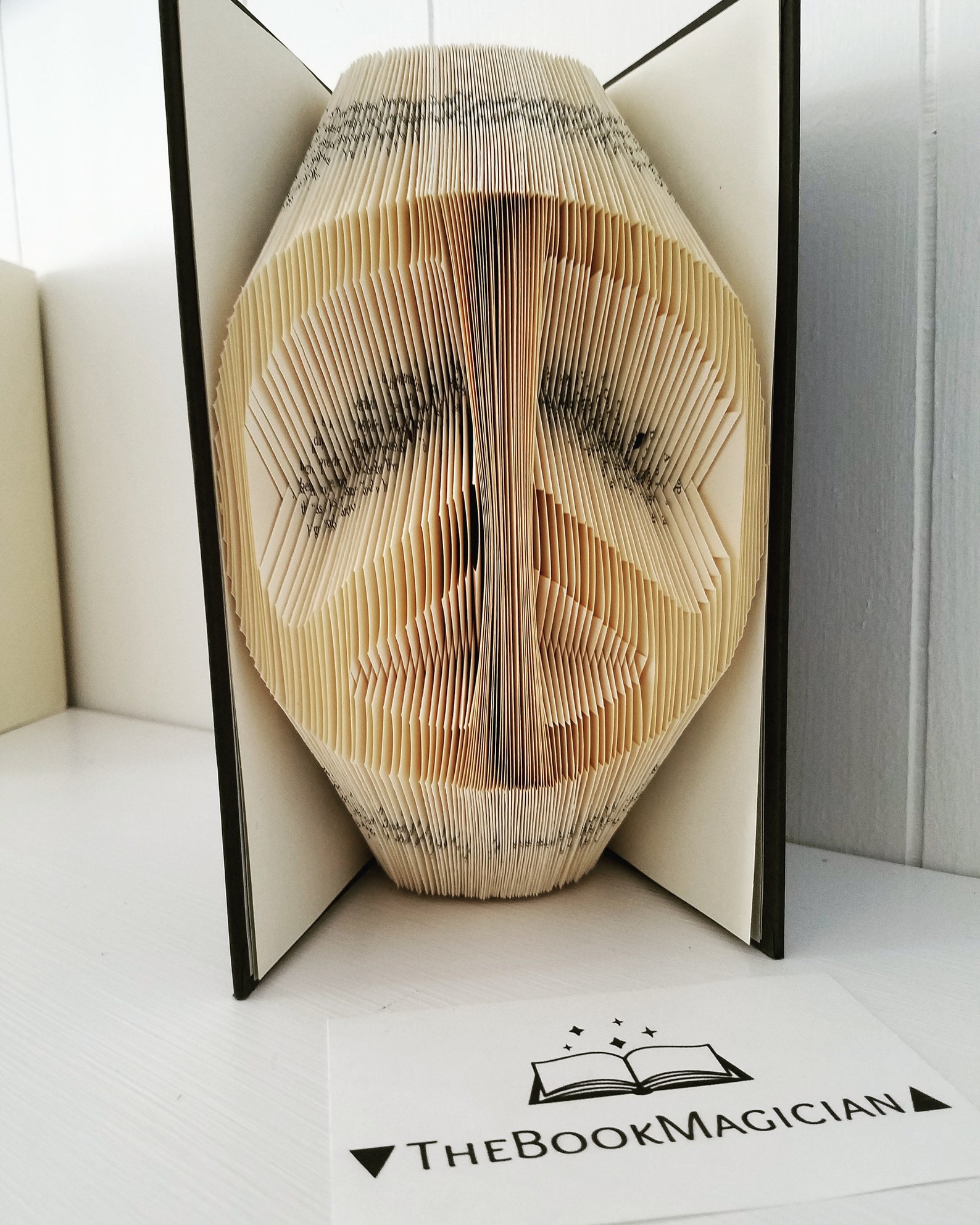 Folded Book Art, Peace Sign, Paper Art, Unique Decor, Hippie Decor ...