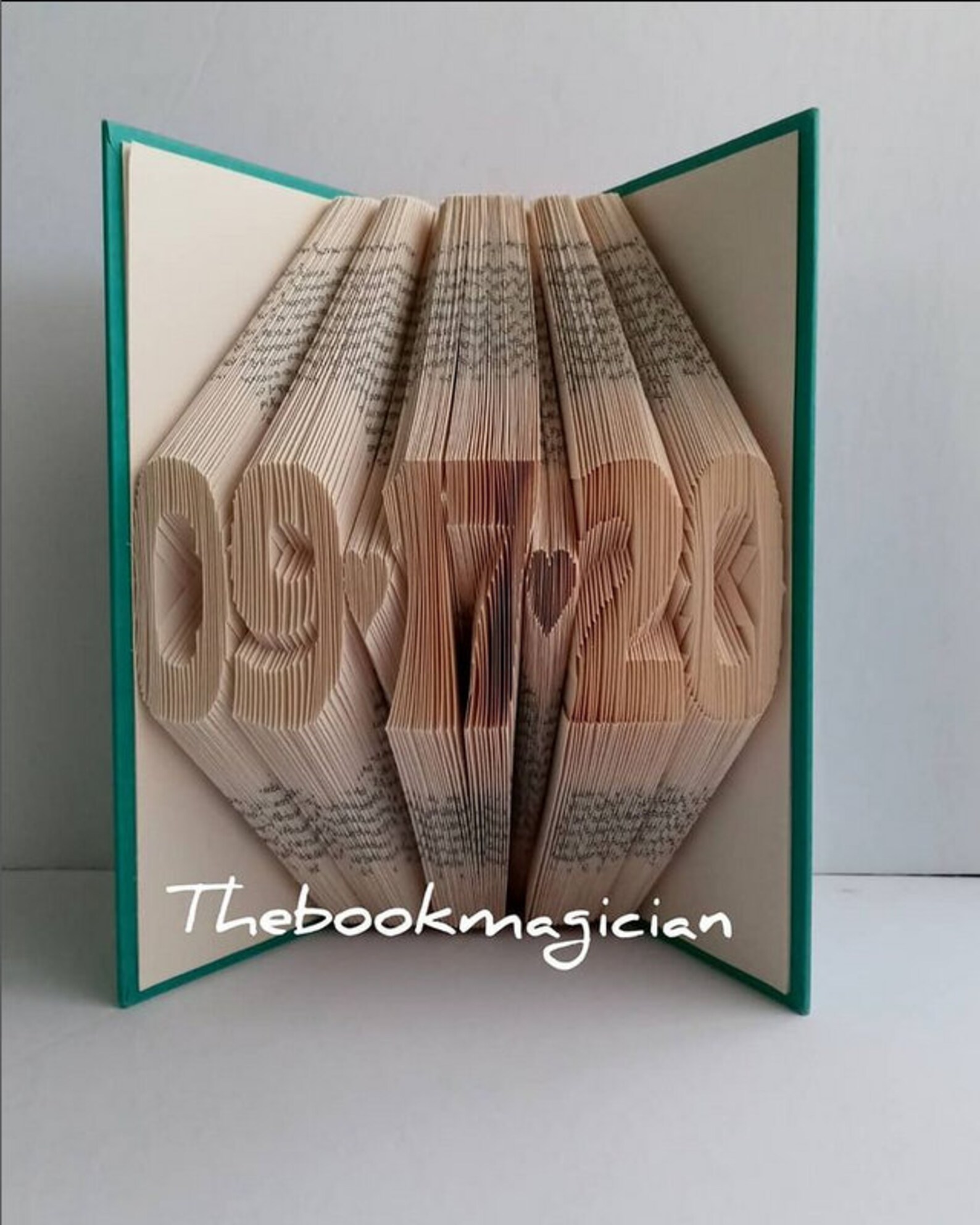 Personalized Anniversary Date Book Folded Book Traditional - Etsy