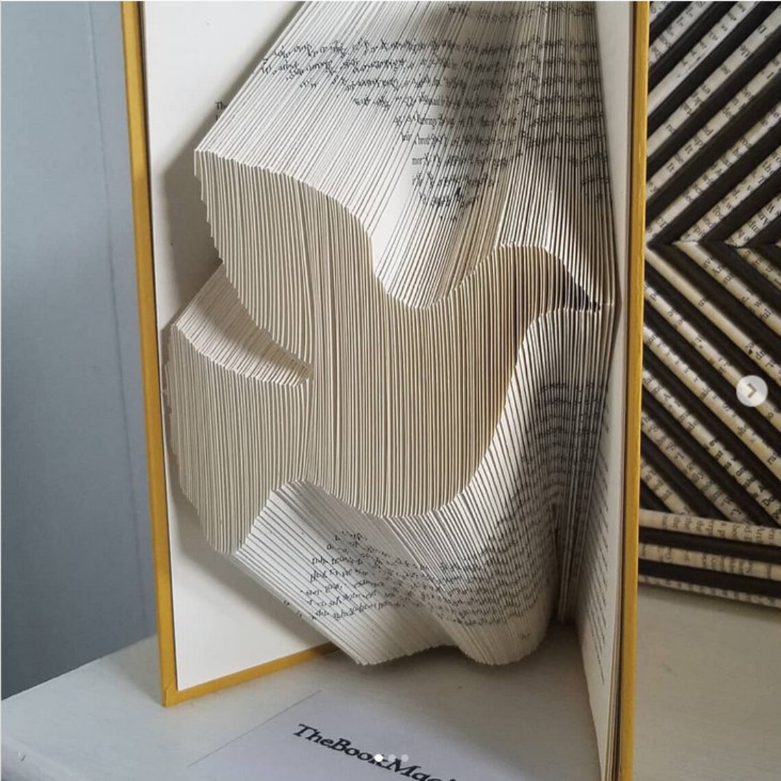 Dove Hand Folded Book Art Sculpture Unique Gift Bird Wedding - Etsy