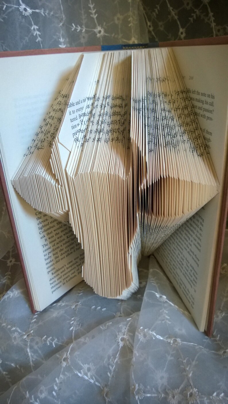 Cow Hand-folded Book Art Sculpture Unique Custom Farm Animals | Etsy