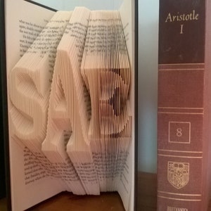 Monogram Folded Book, Custom Monogram, Personalized Gifts, Your ...