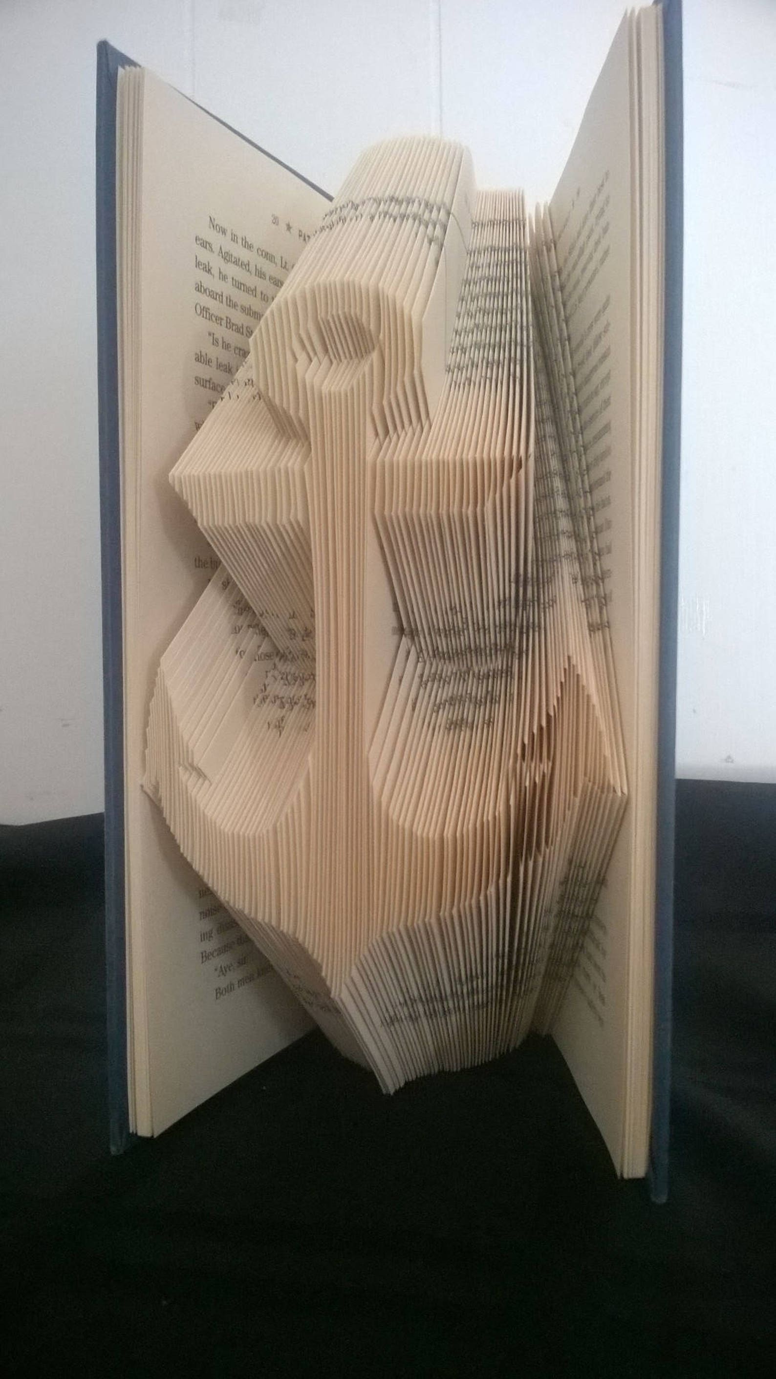 Anchor Hand Folded Book Art Captain Ship Sailor | Etsy