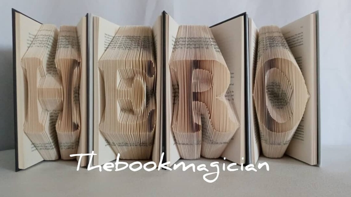 Hero Hand Folded Book Art Sculpture Unique Gift for Military Personell ...