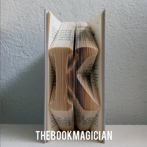 Initial Folded Book, Letters Book Folding, Unique Wedding Gift, Wedding ...