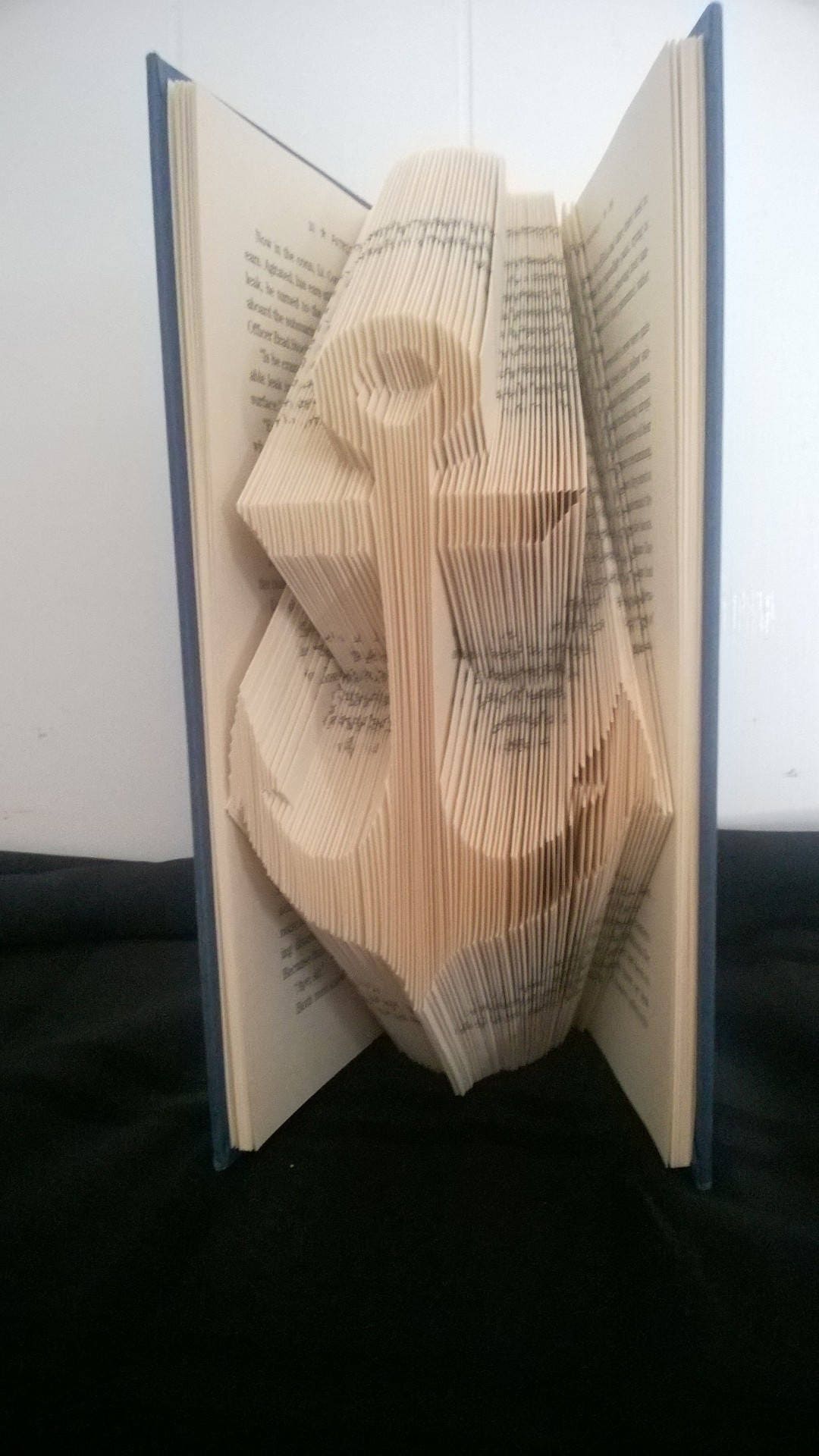 Anchor Hand Folded Book Art Captain Ship Sailor | Etsy