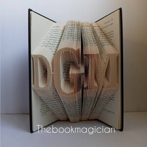 Monogram Folded Book, Custom Monogram, Personalized Gifts, Your ...