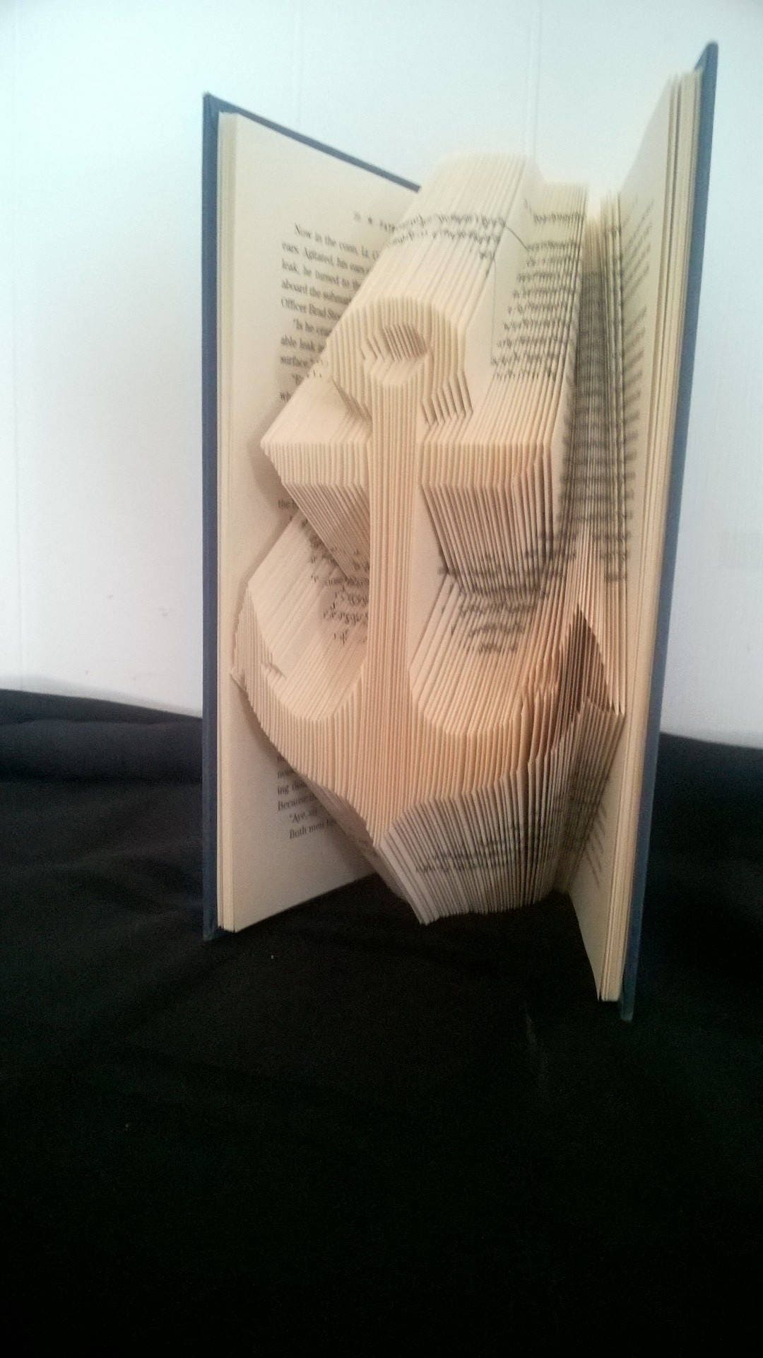 Anchor Hand Folded Book Art Captain Ship Sailor | Etsy