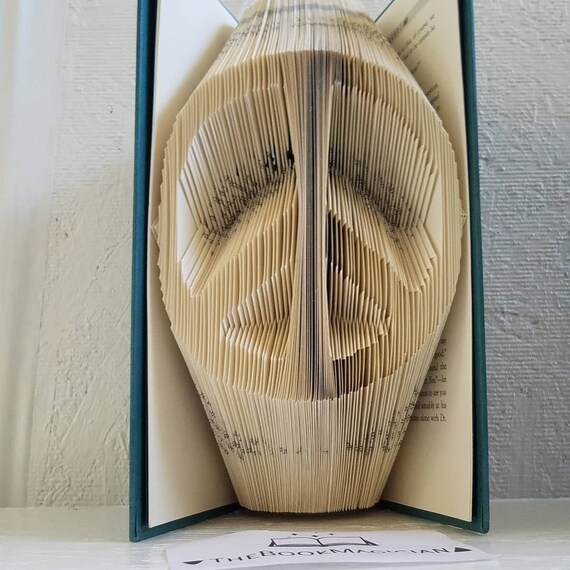 Folded Book Art Peace Sign Paper Art Unique Decor Hippie - Etsy