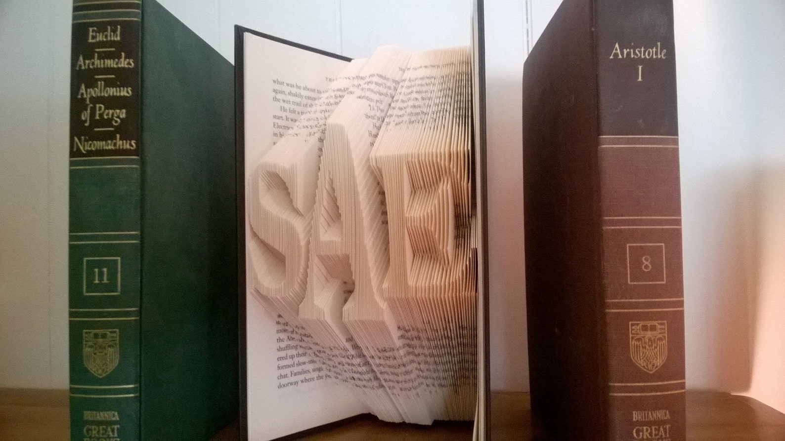 Monogram Folded Book Custom Monogram Personalized Gifts | Etsy