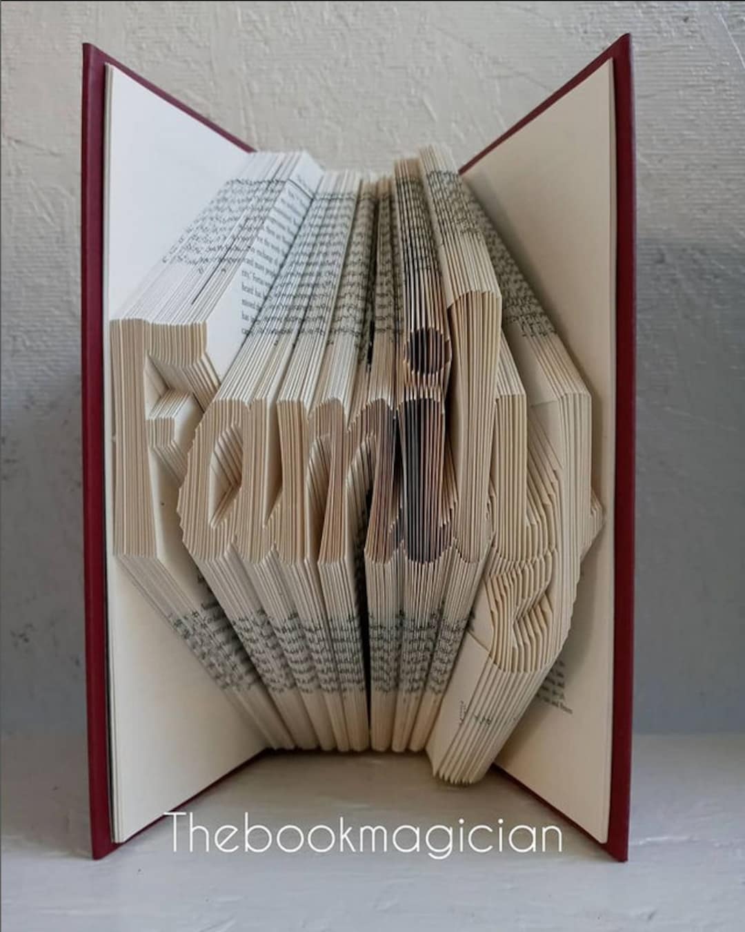 Family Folded Book Art, Family Gift, Adoption Gift, Forever Family ...