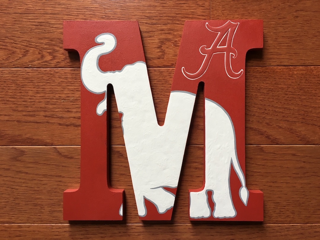 Custom Letters University of Alabama - Crimson Tide Personalized Wood ...