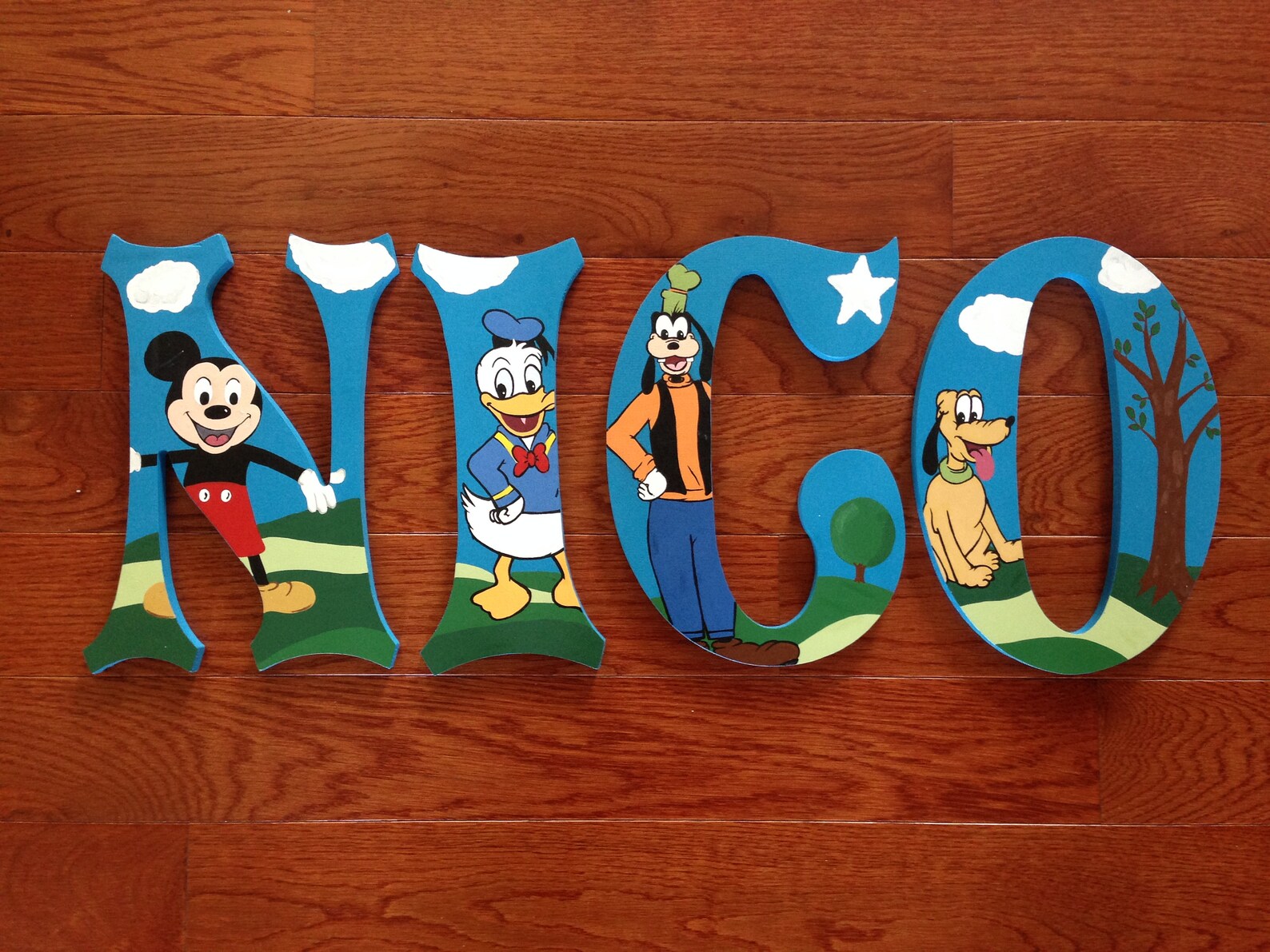Custom Letters DISNEY MICKEY MOUSE Lambs & Ivy Magical Mickey - Etsy