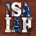 Custom Letters LA LAKERS DODGERS Basketball, Baseball Name Sign, Hand ...