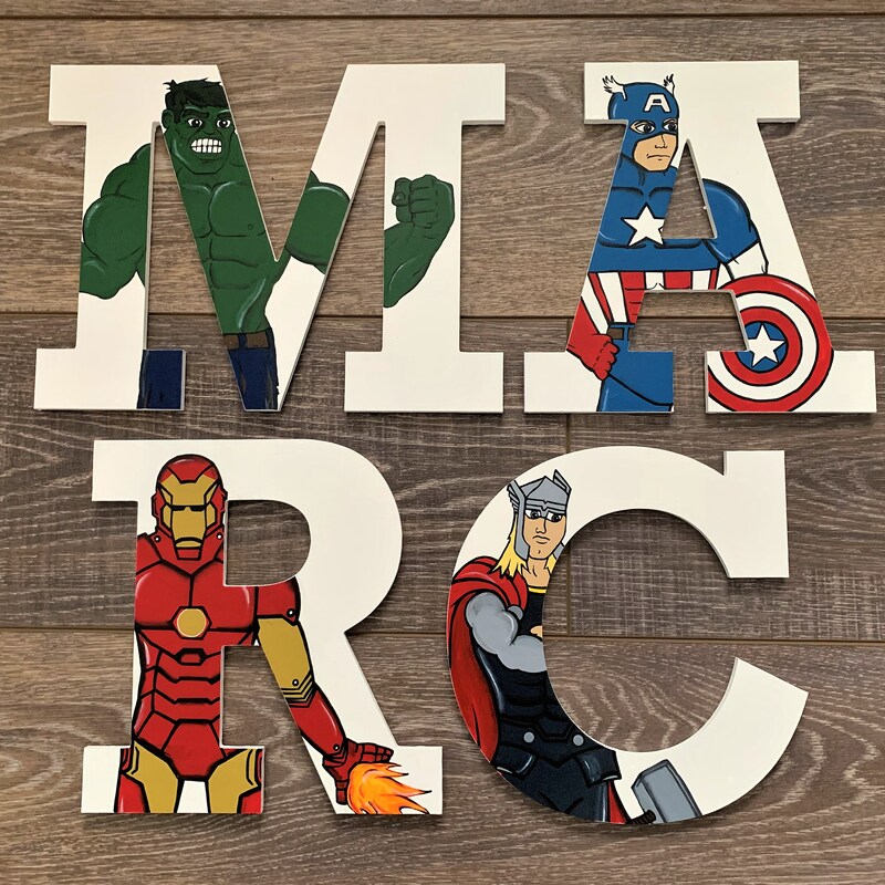 Avengers Letters - Etsy