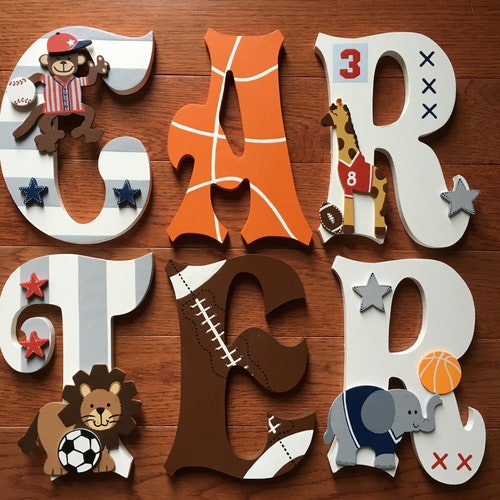 Future All Star Letters Custom Wooden Letters Sports Animal - Etsy