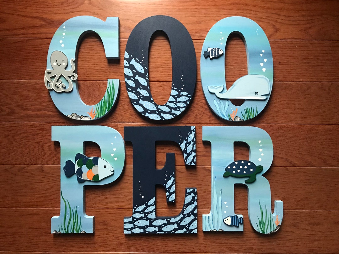 Custom Letters LAMBS & IVY OCEANIA Ahoy Sea Sweetie Ocean Sea Life ...