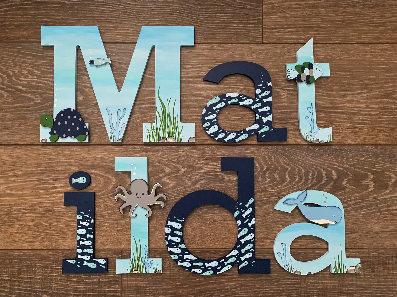 Custom Letters LAMBS & IVY OCEANIA Ahoy Sea Sweetie Ocean Sea Life ...