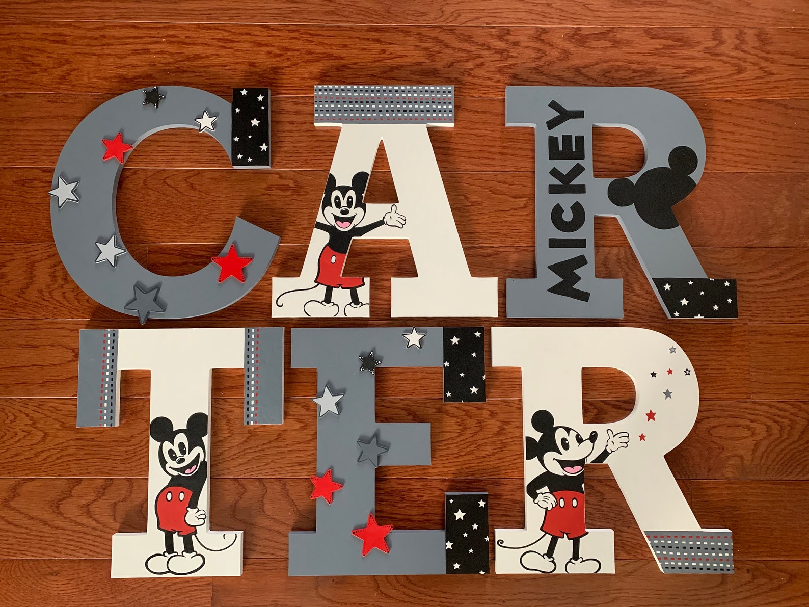 Custom Letters DISNEY MICKEY MOUSE Lambs & Ivy Magical Mickey - Etsy