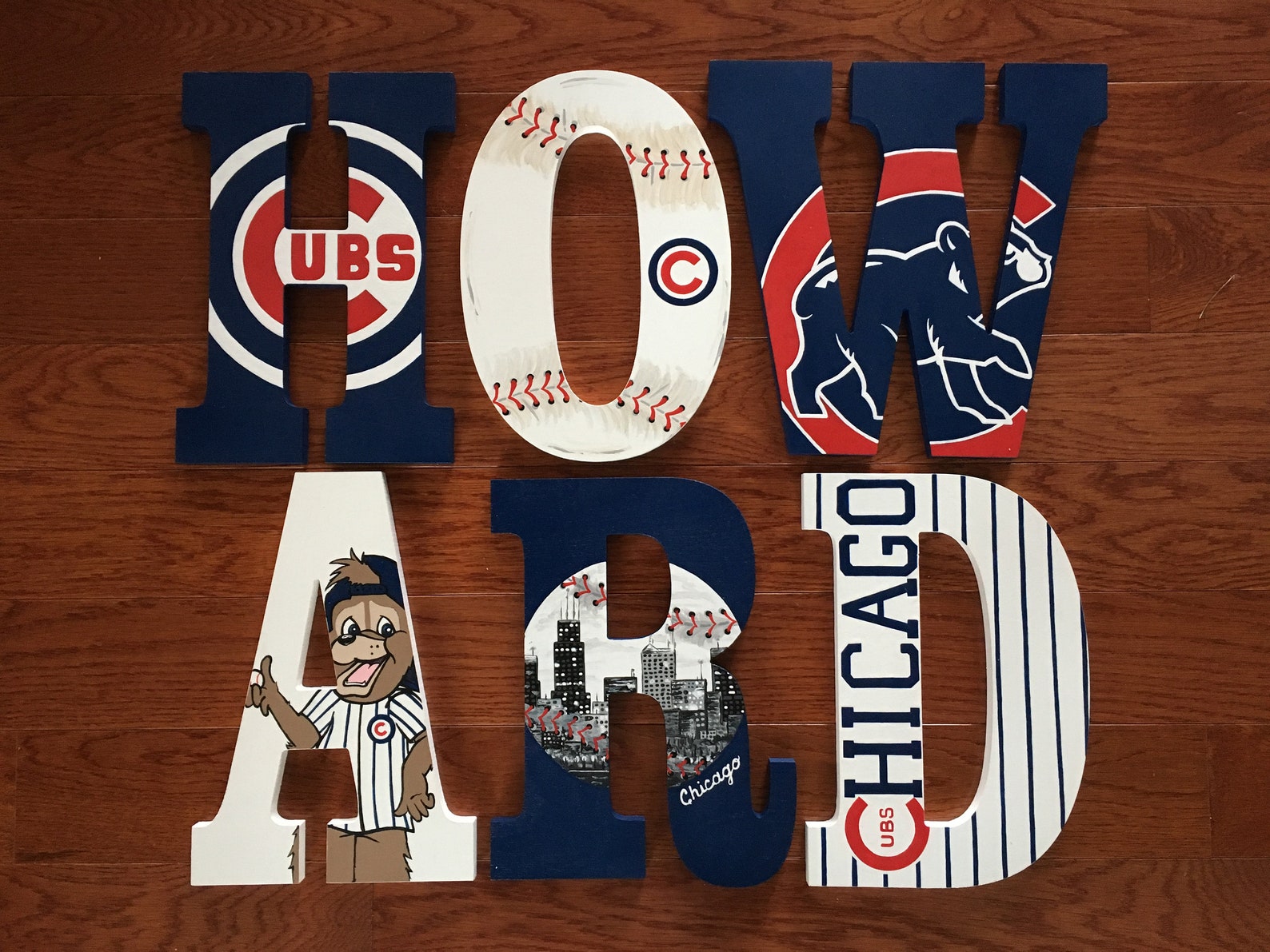 Custom Letters CHICAGO CUBS Cubbies Illinois Baseball Team MLB - Etsy