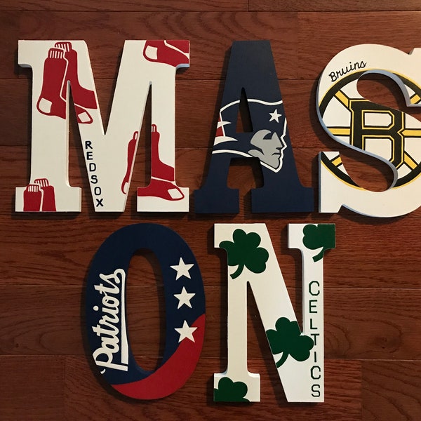 Hand Painted Sports Name Sign - Etsy