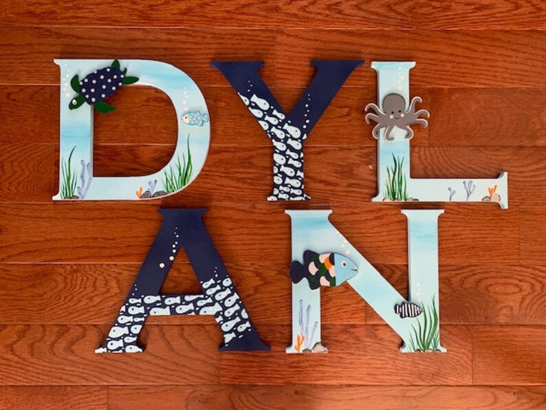 Custom Letters LAMBS & IVY OCEANIA Ahoy Sea Sweetie Ocean Sea Life ...