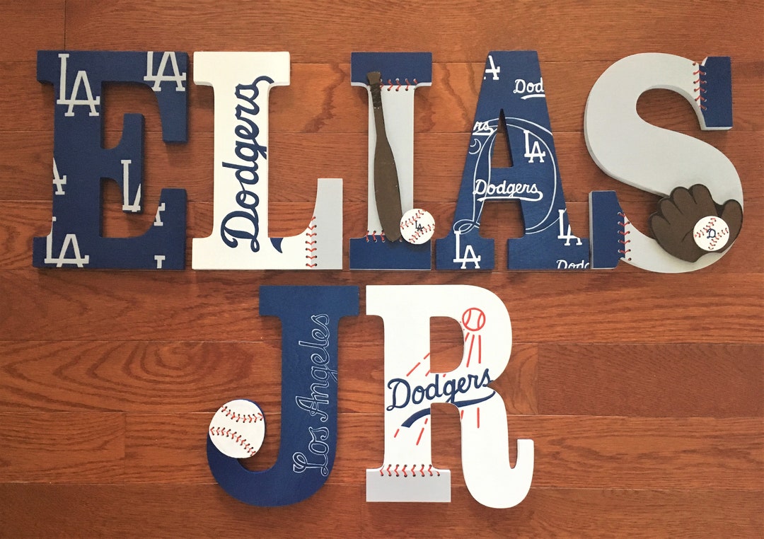Custom Letters LA LAKERS DODGERS Basketball, Baseball Name Sign, Hand ...