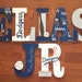 Custom Letters LA LAKERS DODGERS Basketball, Baseball Name Sign, Hand ...